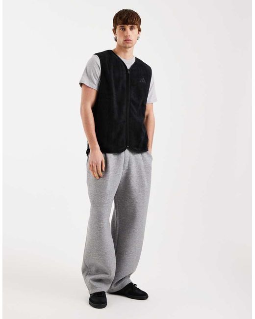 adidas Originals Adidas Sportswear Sharp Zip Vest in Black for Men ...