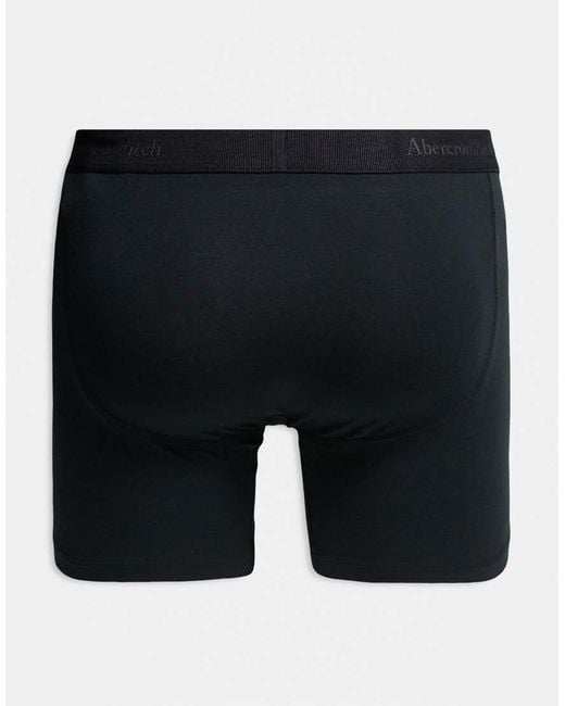 Abercrombie & Fitch 5 Pack Contrast Logo Boxer Briefs in Black for Men ...