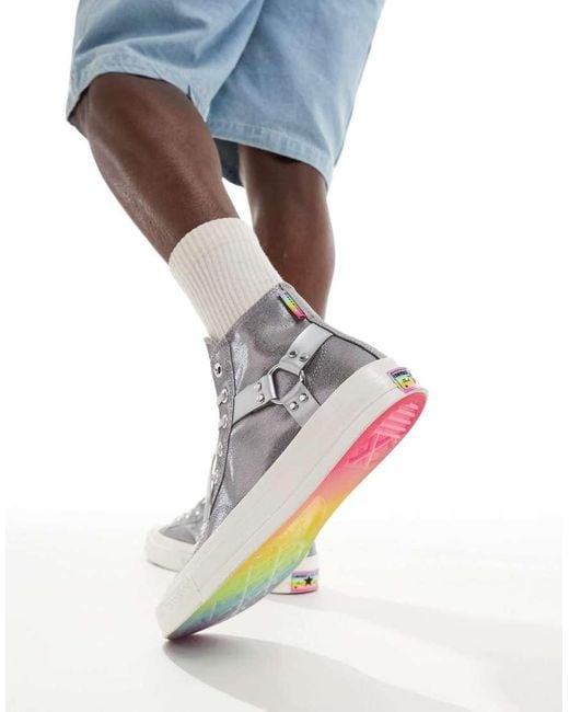 Converse Chuck 70 Pride Hi Trainers in Metallic | Lyst UK