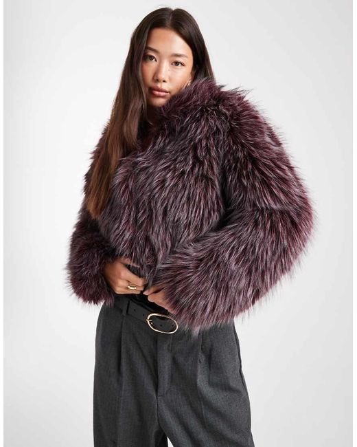 Cotton On Sally Faux Fur Jacket in Red | Lyst UK