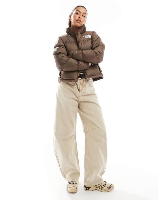 The North Face 96 Retro Nuptse Puffer Jacket in Brown | Lyst UK