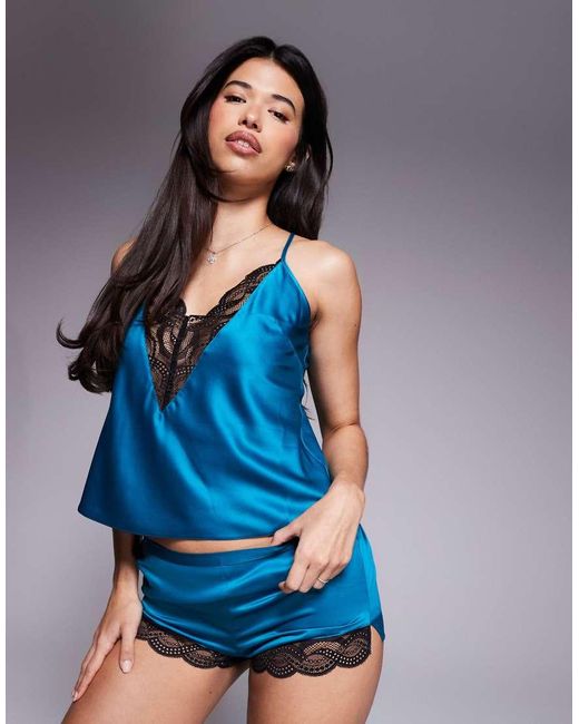 Ann Summers Adoration Cami And Shorts Set in Blue | Lyst UK