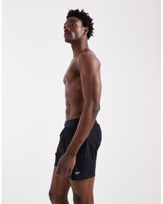 Speedo Lookout Solid 16' Swim Shorts in Black for Men | Lyst UK