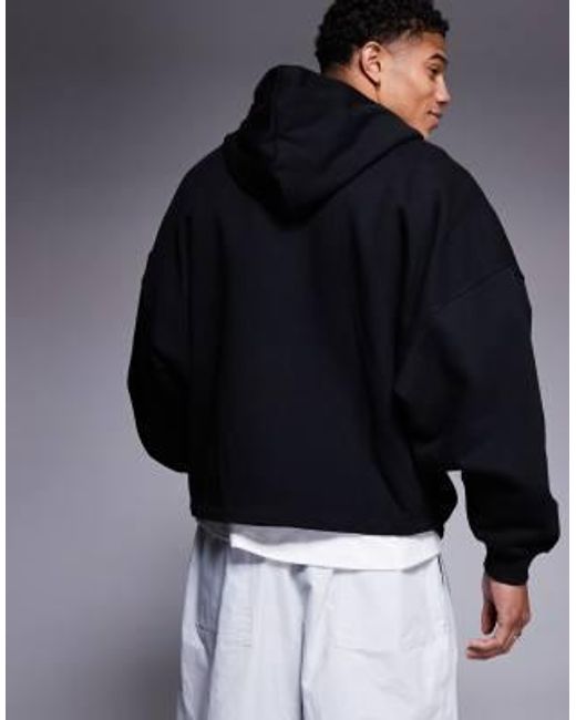 ASOS Premium Heavyweight Oversized Zip Up Hoodie 400gsm With Fixed Hem ...