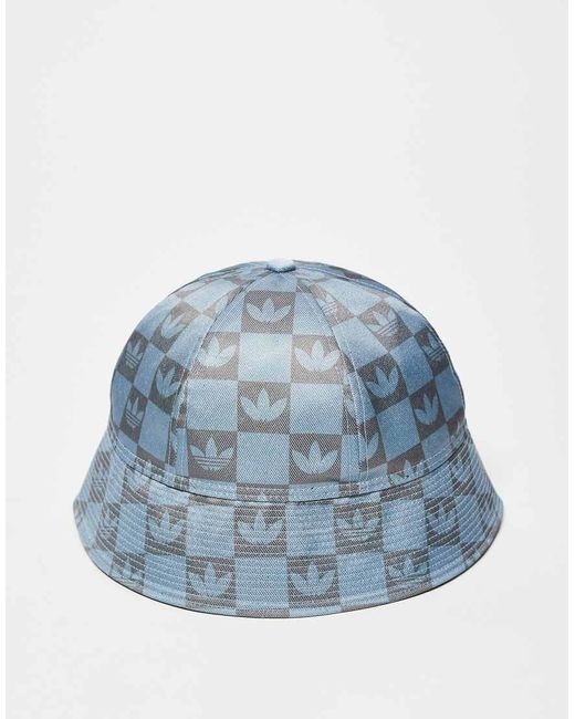 adidas Originals Monogram Bucket Hat in Blue | Lyst UK