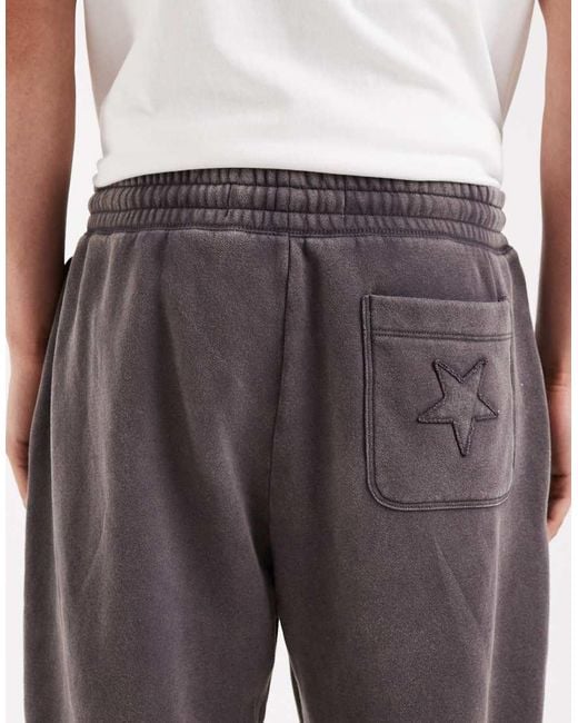 Hollister Baggy Open Cuff Graphic Joggers in Grey for Men | Lyst UK