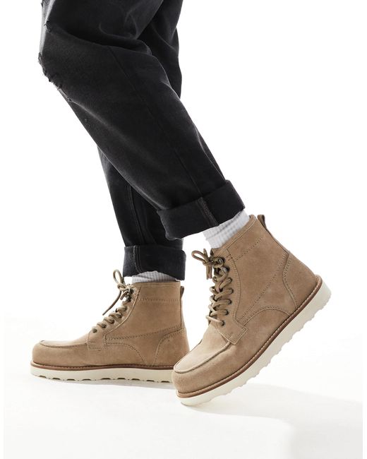 ASOS Lace Up Boots in Black for Men | Lyst