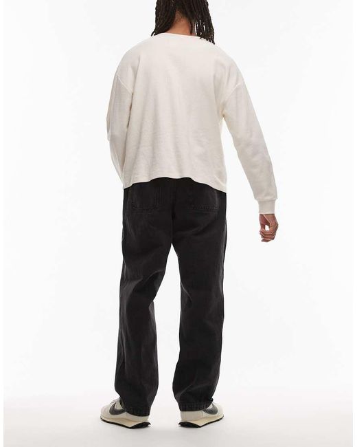 Obey Easy Relaxed Fit Denim Jeans in White for Men | Lyst UK