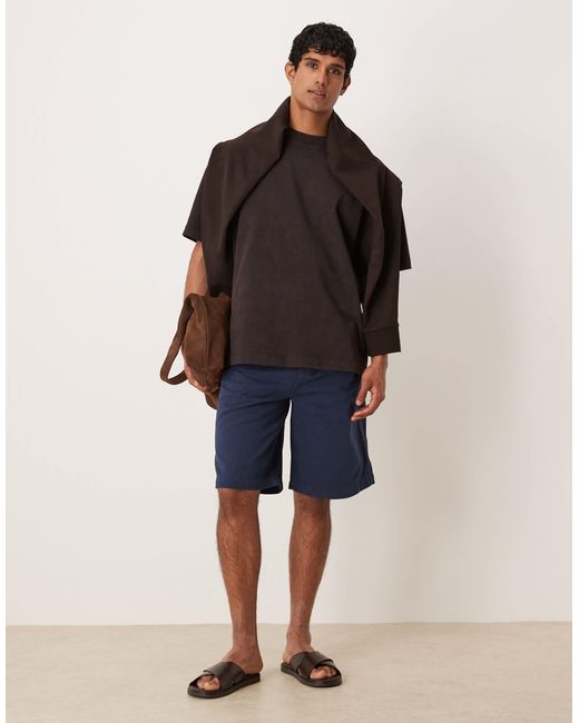 ASOS Long Length Shorts With Pleats for Men | Lyst