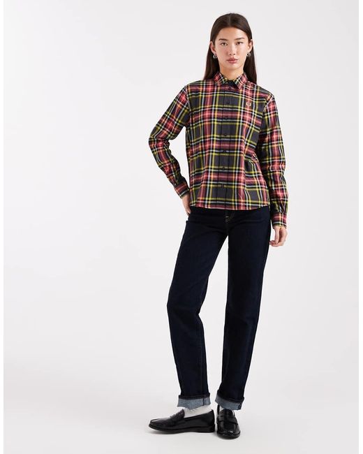 Fred Perry Shirt in Red | Lyst UK