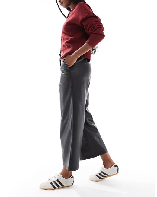New Look Pu Patch Pocket Trousers in Red | Lyst UK
