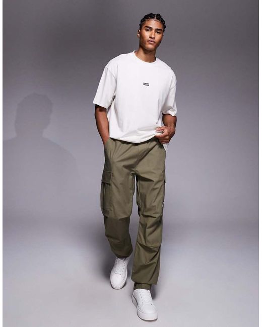 HUGO Gadic Cargo Trackies in Grey for Men | Lyst UK