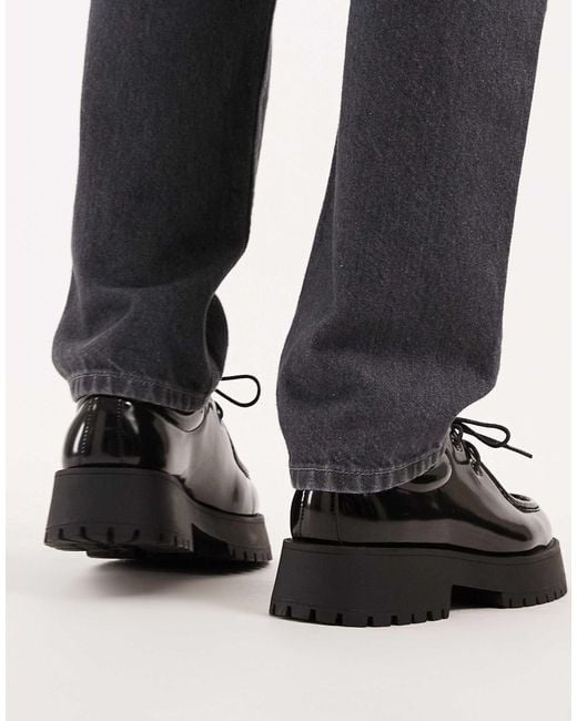 ASOS Chunky Shoes in Black for Men | Lyst