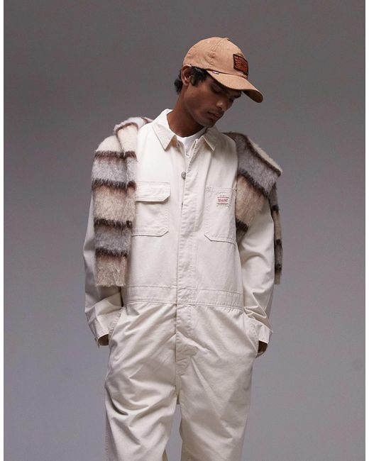 Levi's Workwear Capsule Stay Loose Denim Overalls in Gray for Men | Lyst