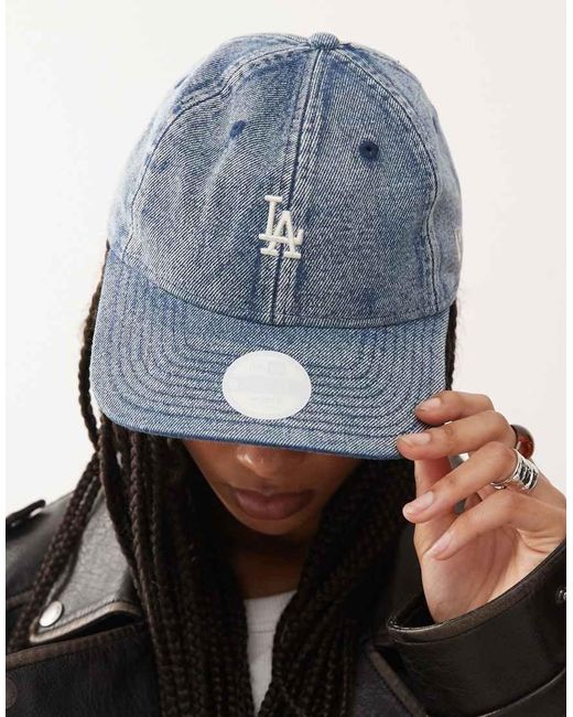 KTZ La Dodgers 9twenty Unstructured Mini Logo Cap in Black | Lyst UK