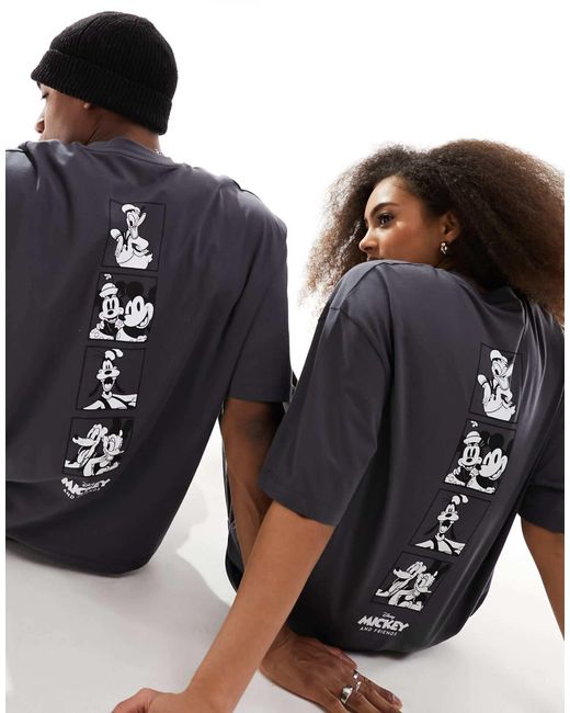 ASOS Disney Oversized Unisex Tee With Mickey Mouse And Friends Spine ...