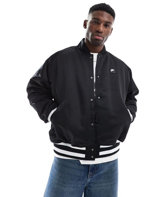 Nike Air Varsity Bomber Jacket in Blue for Men | Lyst