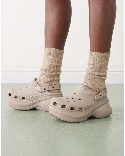 Crocs™ Bae Platform Clog in Natural | Lyst UK