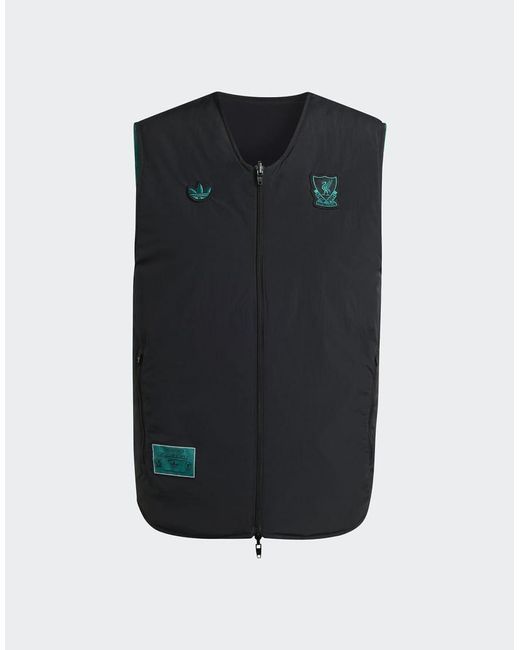 adidas Originals Liverpool Fc Terrace Icons Vest in Blue for Men | Lyst UK