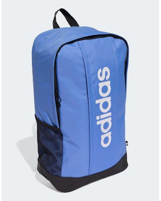 adidas Originals Linear Backpack in Blue | Lyst UK
