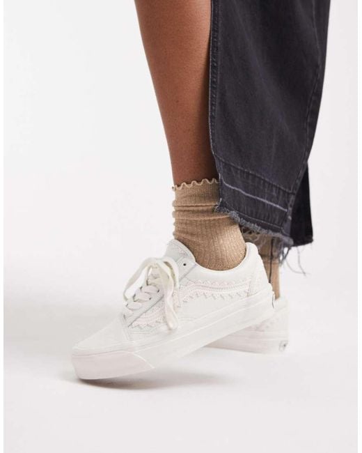 Vans Premium Old Skool in White | Lyst UK