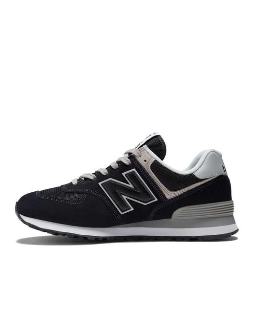 New Balance 574 Trainers in Black | Lyst UK