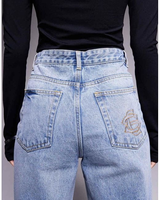 Courtside baggy Denim Jeans in Blue | Lyst UK