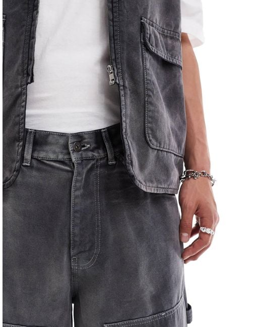 Collusion X002 baggy Carpenter Jeans in White for Men | Lyst