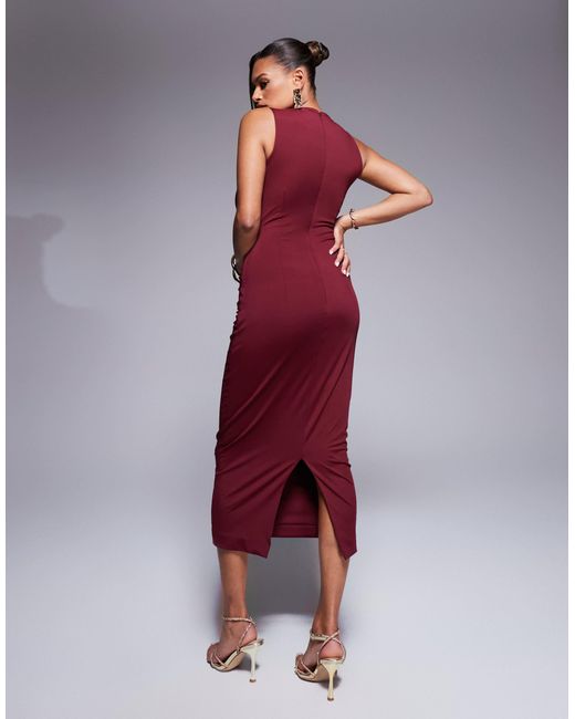 Taideux Fuller Bust Nikki Jersey Cut Out Midaxi Dress With Twist Detail ...