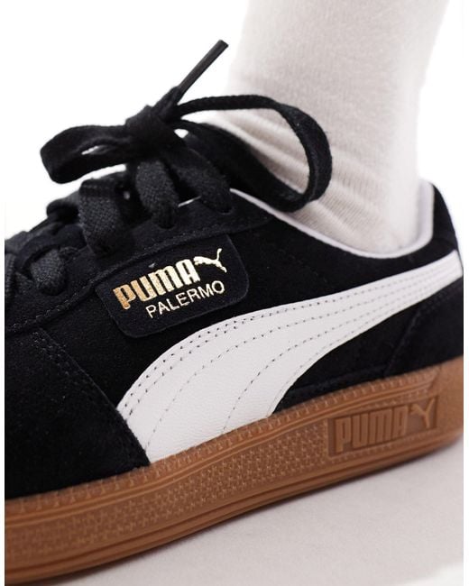 PUMA Palermo Trainers in Black | Lyst UK
