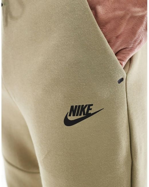 Nike Tech Fleece Cuffed Sweatpants in Natural for Men | Lyst