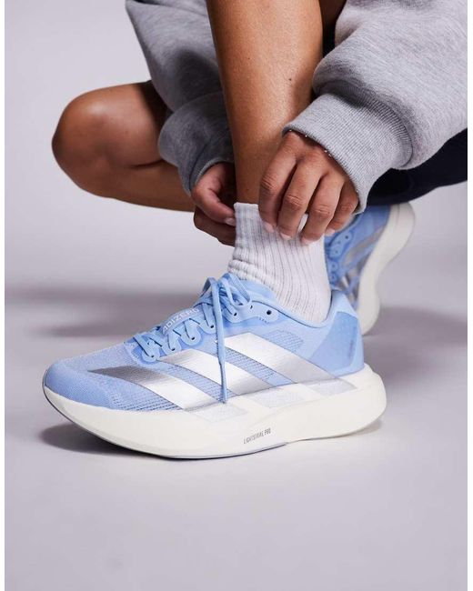 adidas Originals Adidas Running Adizero Evo Sl Trainers in Blue | Lyst UK