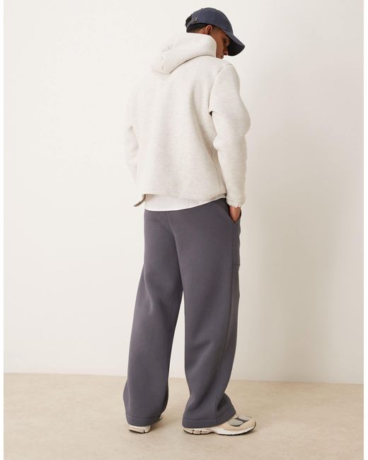 ASOS baggy Trackies in White for Men | Lyst
