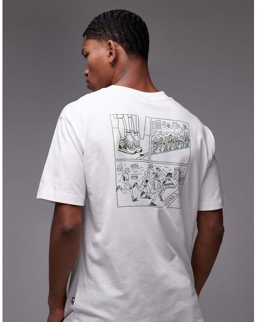 New Balance Runners Graphic Back Print T-shirt in White for Men | Lyst UK