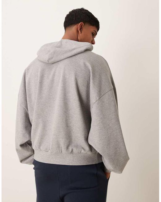 ASOS Essential Extreme Oversized Hoodie in Grey for Men | Lyst UK