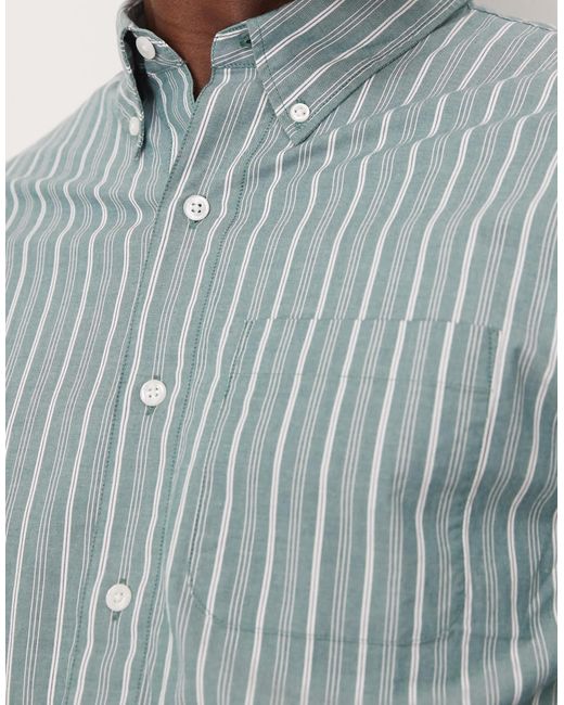 Abercrombie & Fitch Oxford Long Sleeve Shirt in Blue for Men | Lyst