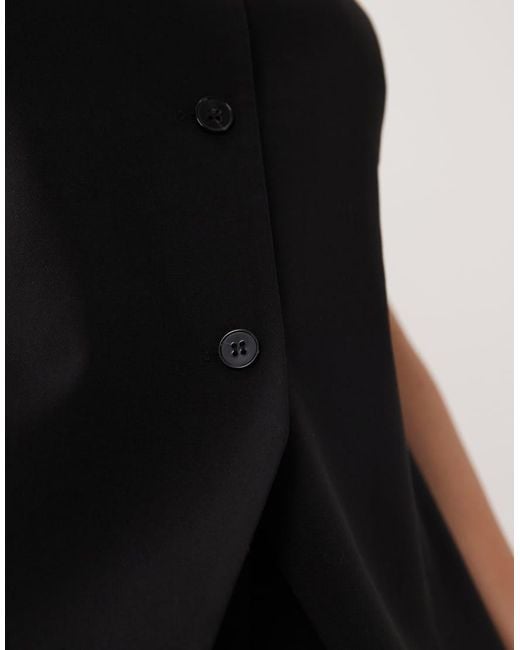 ONLY Tailored Waistcoat in Black | Lyst UK