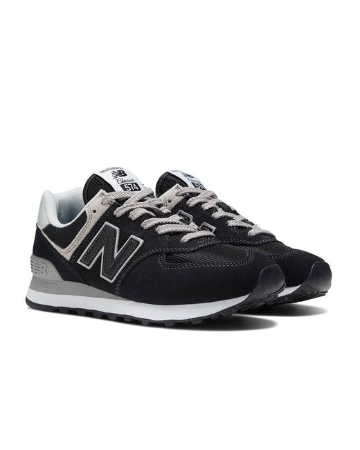 New Balance 574 Trainers in Black | Lyst UK