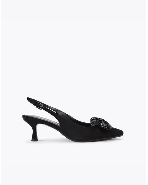 KG by Kurt Geiger Tilly Bow Gem Heeled Shoes in White | Lyst UK