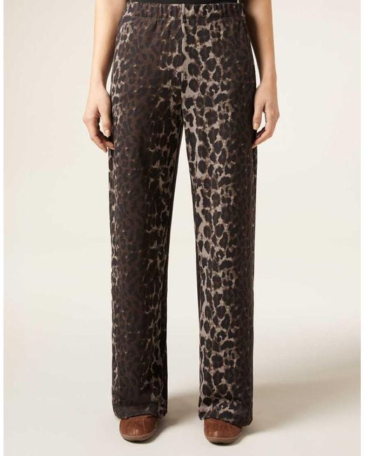 Calzedonia Luxe Lounge Palazzo Trousers in Brown | Lyst UK