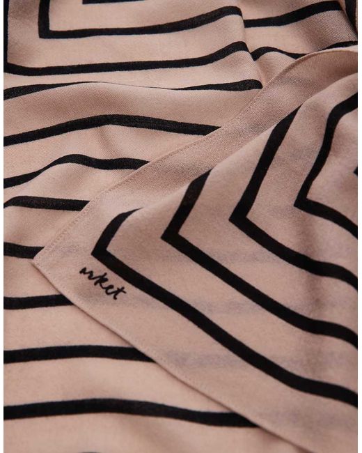 ARKET Pure Wool Thin Printed Scarf | Lyst UK