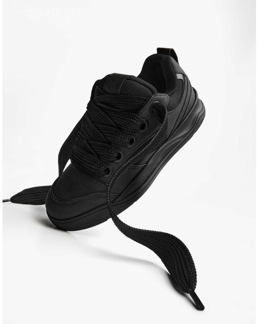 Baskets chunky style skateur Bershka pour homme en coloris Noir | Lyst