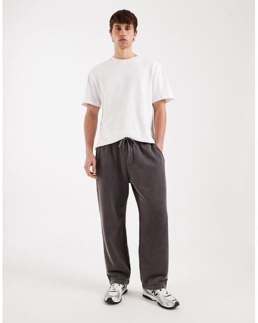 Hollister Baggy Open Cuff Graphic Joggers in Grey for Men | Lyst UK