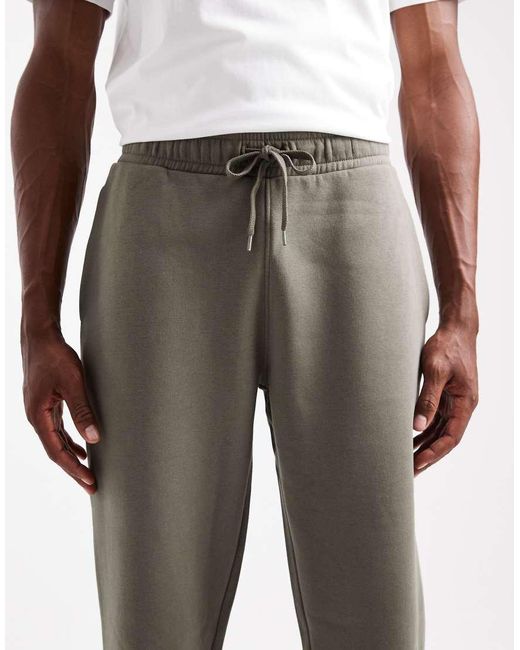 ASOS Essentials Sraight Leg jogger in White for Men | Lyst UK