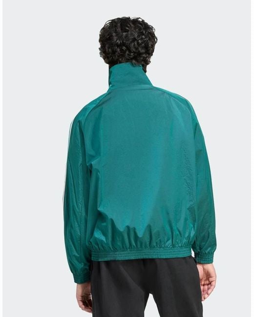 adidas Originals Liverpool Fc Terrace Icons Half-Zip Jacket in Green ...