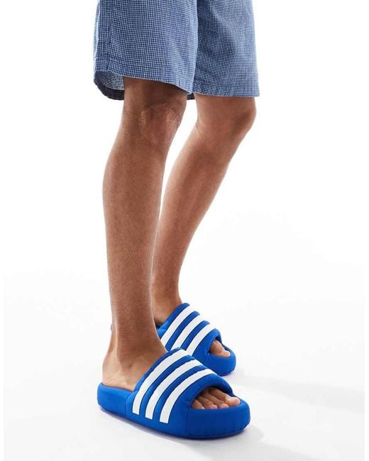 adidas Originals Adilette 24 Sliders in Blue for Men | Lyst UK