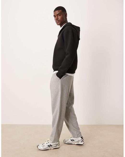 ASOS Tapered Trackies in Natural for Men | Lyst UK