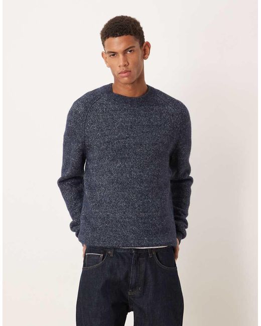 Mango Oversized Knitted Jumper in Blue for Men | Lyst UK