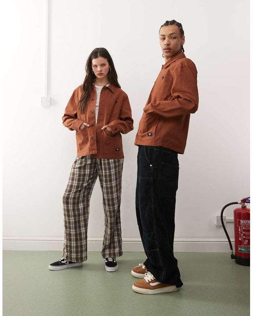 Vans Drill Chore Canvas Jacket in Brown | Lyst UK