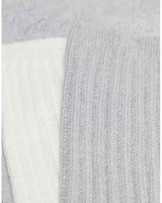 Hollister 2 Pack Of Long Cosy Socks in Grey | Lyst UK